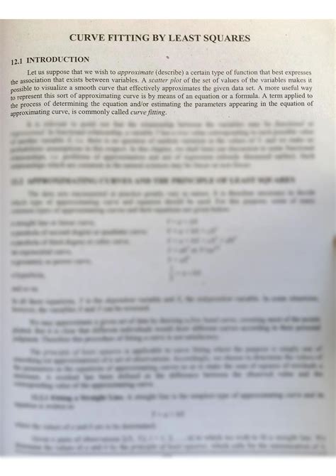 SOLUTION Curve Fitting By Least Squares Studypool