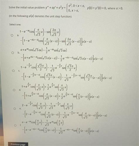 solved solve the intial value problem y ay ay { 0