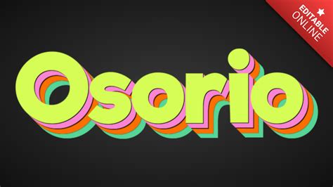 Osorio Custom Psychedelic Text Effect Generator