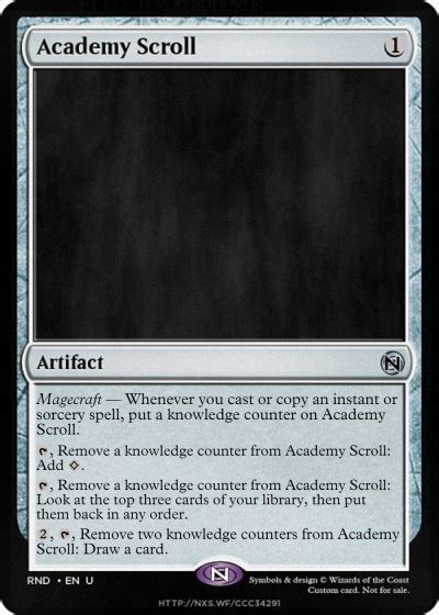 Mtgnexus Academy Scroll