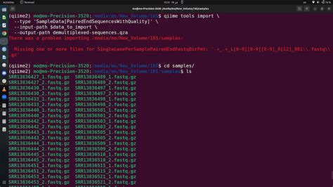 qiime tools import error for paired end reads user support qiime 2