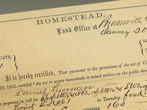 Homestead Act Of 1862 Advertisements