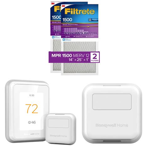 Shop Honeywell Home T9 Smart Room Sensor White Wi Fi Thermostat Additional Room Sensor 1500