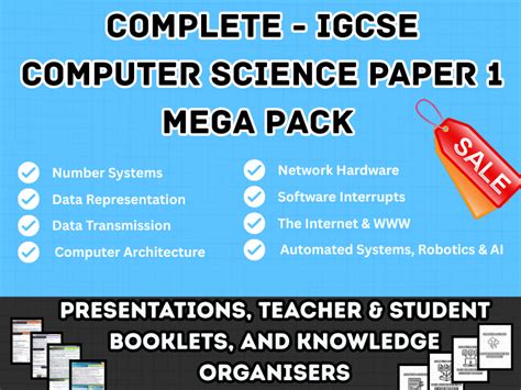 Igcse Computer Science Paper 1 Mega Pack Teaching Resources