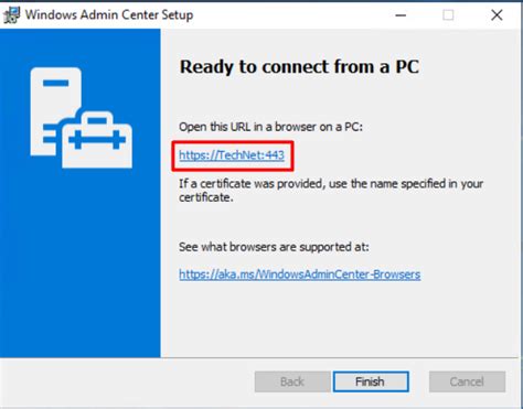 Configuring Windows Admin Center Wac