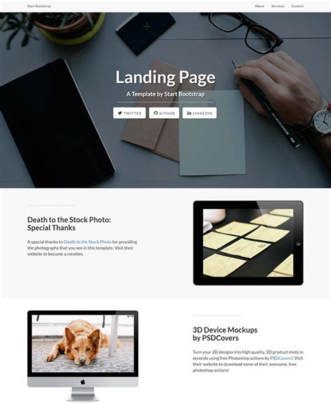 Html Landing Page Templates Free Printable Word Searches