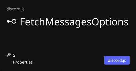 Fetchmessagesoptions Discordjs 14153 Discordjs