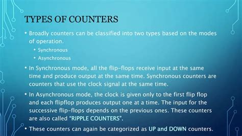 Counters Synchronous And Asynchronous Ppt