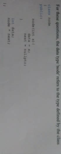 Solved Int Data Node Next 1 20 Points Consider The