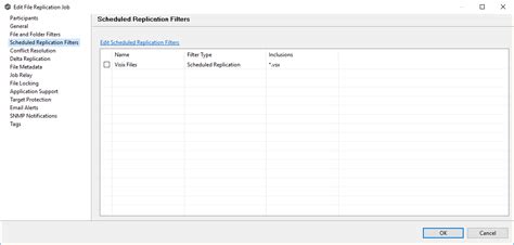 peer global file service help file replication jobs editing a file