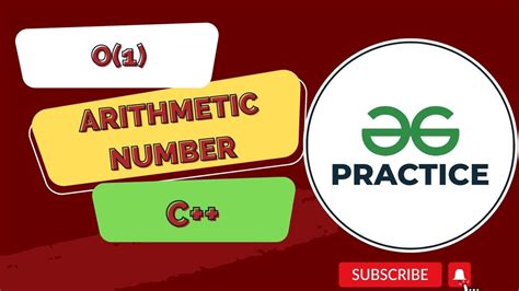 arithmetic number gfg c 13 02 2023 potd youtube
