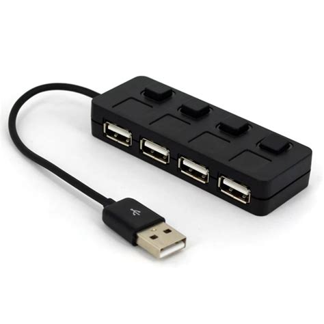 External High Speed Usb 20 Hub 4 Ports Portable Usb Hub 480 Mbps On
