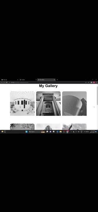 Mayank Mishra On Linkedin I Created A Image Gallery Web Page Using