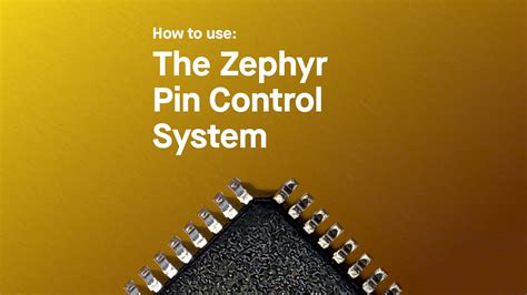 How To Use Zephyr Pin Control Pinctrl Golioth