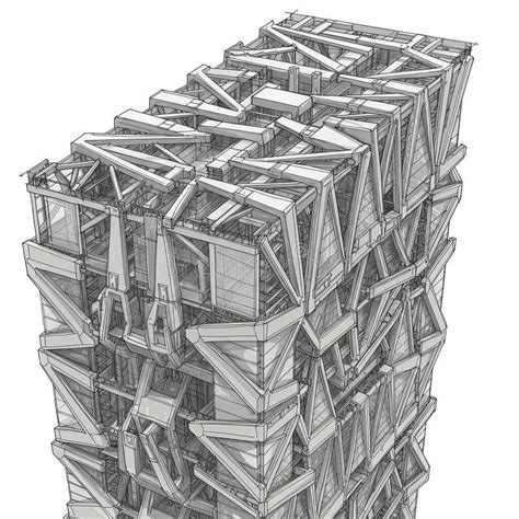 Intricate Architectural Structure Featuring A Multi Tiered Facade