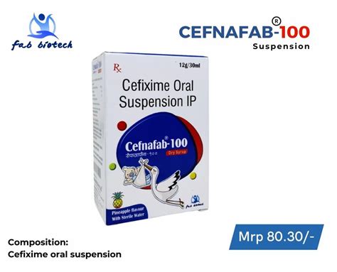Cefixime Oral Suspension 12 Gm 30 Ml At ₹ 80 3 Bottle In Jhansi Id 2855197619097