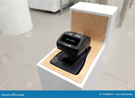 Device For Scanning Boarding Passes Editorial Stock Image Image Of