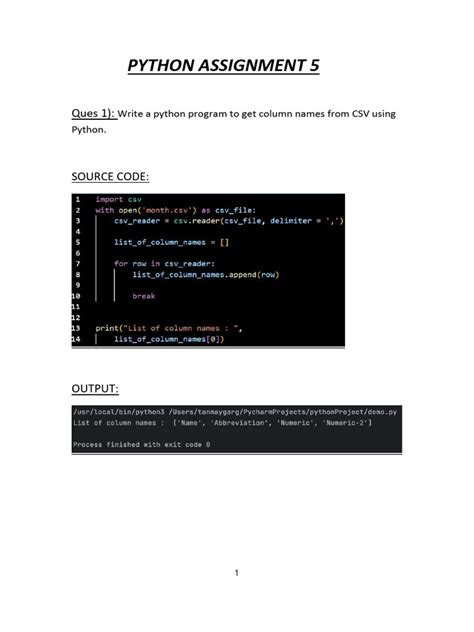 Python Assignment 5 Pdf