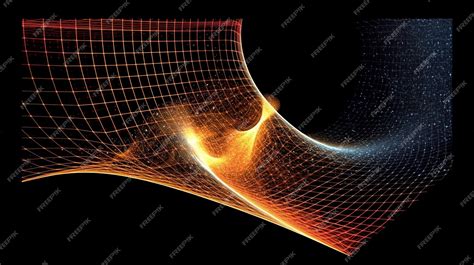 Premium Ai Image Timespace Distortion Abstract Visualization Of Spacetime Continuum Curvature