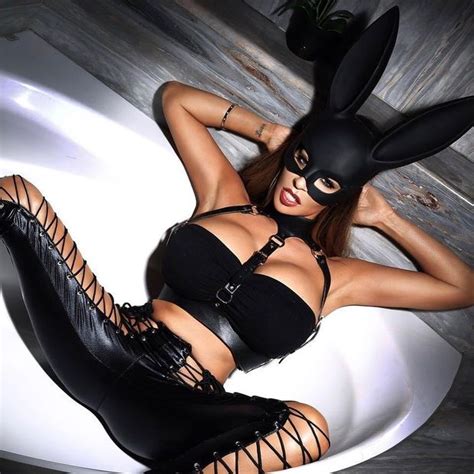Black Bunny Mask And Hot Outfit Undercoverslut