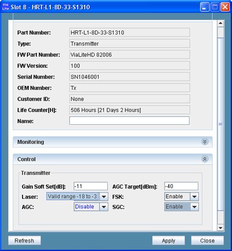 Gain Control Settings Vialite Communications
