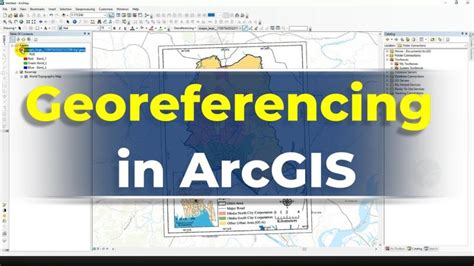 Georeferencing Map In Arcgis Georeference An Image Or A Scanned Map Using Arcmap Gis And