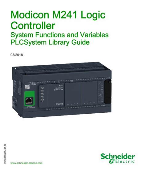 Pdf Modicon M241 Logic Controller Plcsystem Library Guide Dokumen