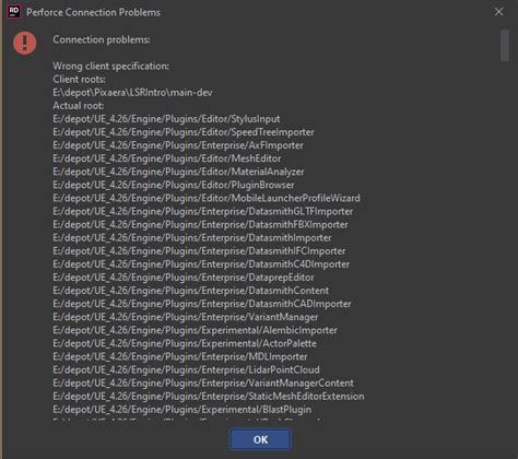 Rider For Unreal Attempts To Connect To Perforce For Installed Engine
