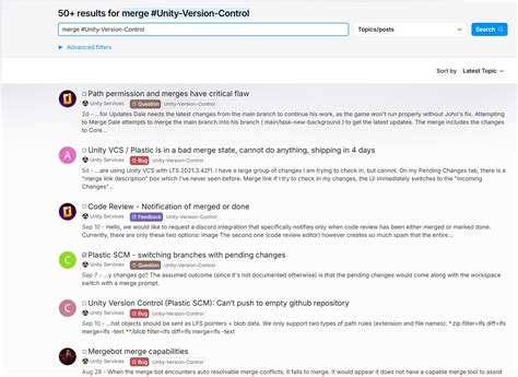 Search Results Formatting Isnt Great Web Resources Unity Discussions