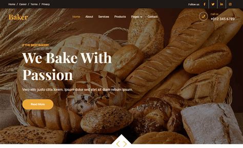Free Bakery Html Website Templates Free Printables Hub