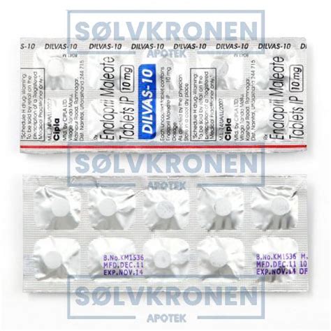 Reseptfri Renitec Tablett 5mg 10mg Kjøp På Nett Nå