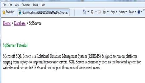 SiteMapDataSource Control In ASP Net MindStick