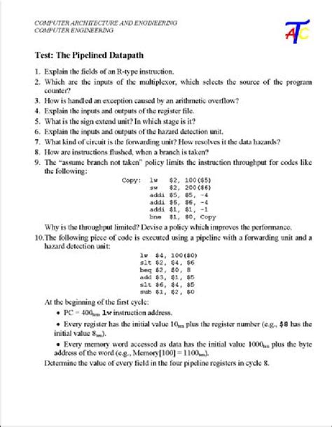 test about pipelining used for the evaluation download scientific