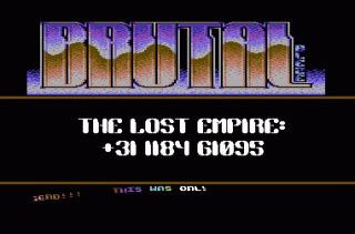 CSDb Mega BBS Intro By Brutal 1992