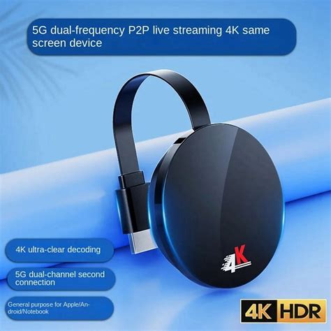 Wireless Display Receiver 4k Compatible Wifi Display Adapter 5g24g