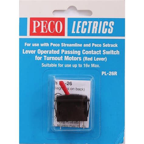 Peco Peco Pl 26r Passing Contact Switch Red Lever Pl 26r