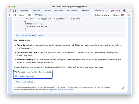 Understand Errors And Warnings Better With Console Insights Chrome