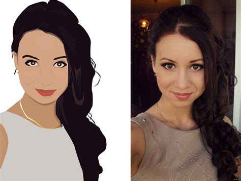 Девушка в векторе Пикабу