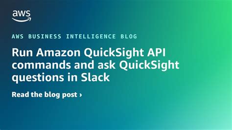 Run Amazon Quicksight Api Commands And Ask Quicksight Questions In
