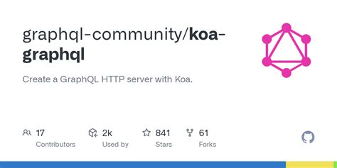 Github Graphql Communitykoa Graphql Create A Graphql Server With Koa
