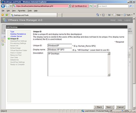 Configuring VMware View 4