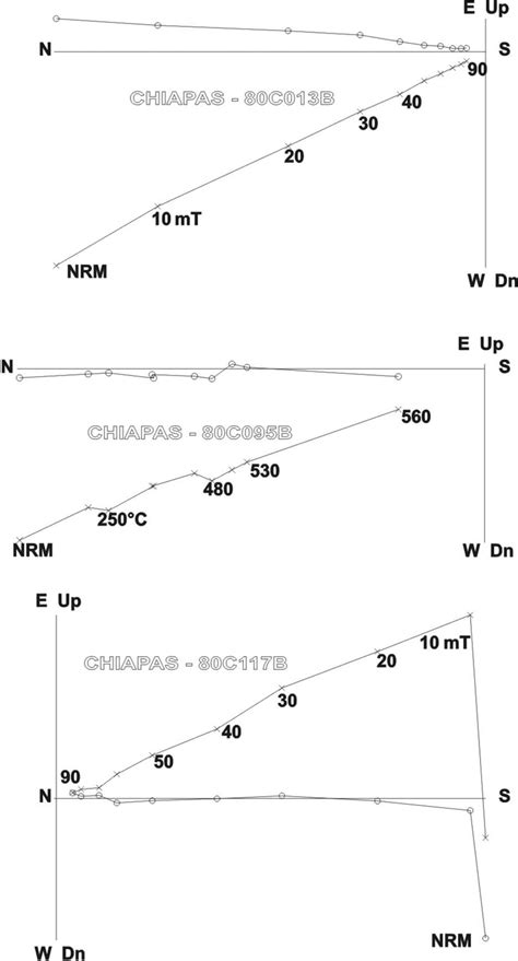 Orthogonal Vector Plots Of Stepwise Af Or Thermal Demagnetization