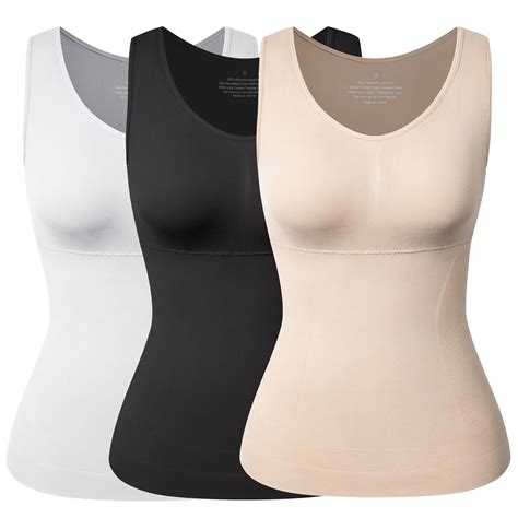 Comfree Camisoles With Built In Bra For Women Plus Size Tummy Control