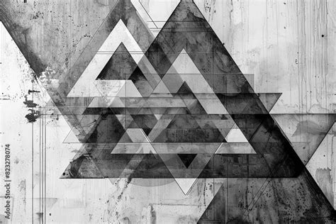 Liberation Through Form Crisp Lines And Sharp Corners Define Interlocking Gray White And