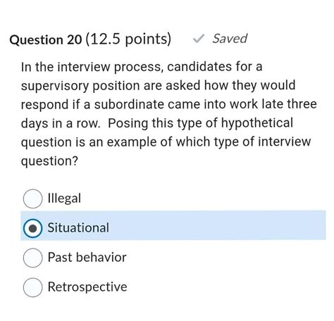 Solved The Process Of Structuring The Employment Interview Chegg