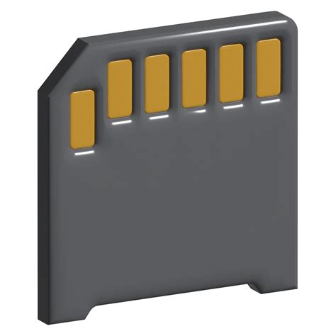 3d Icon Memory Card 22836414 Png