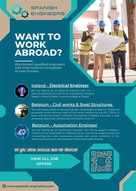 Spanish Engineers On Linkedin 🌏do You Want To Work In Another European Country 🕔are You