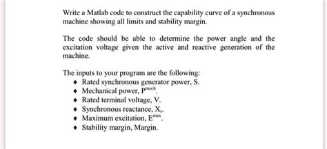 Solved Write A Matlab Code To Construct The Capability Curve Of A Solved Write A Matlab Code To Construct The Capability Curve Of A