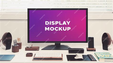 Premium Psd Display Mockup Screen Mockup Monitor Mockup Setup Mockup Gaming Setup