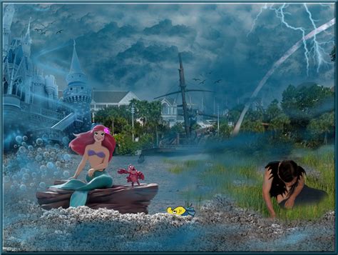 Ariel Sees Eric On The Beach By Wdwparksgal On Deviantart